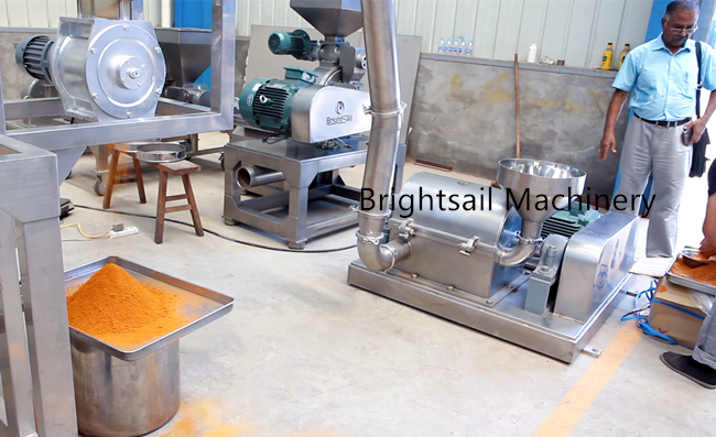 Hemp Herbal Powder Grinding Machine , Cassava Dried Seaweed Leaf Pulverizer