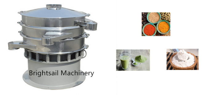 Food Grade 50kg/H Vibro Industrial Powder Sifter For Spice Sifting