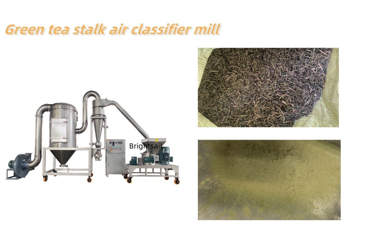 Green Tea Stalk Air Classifier Mill tea pulverizer machine green tea ...