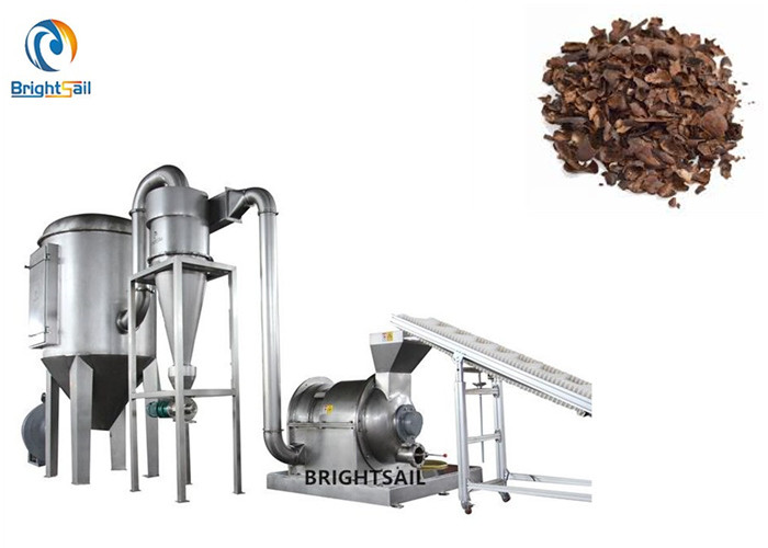Powder Spice Grinder Machine , Cassava Yam Hammer Mill Machine Cocoa Shell