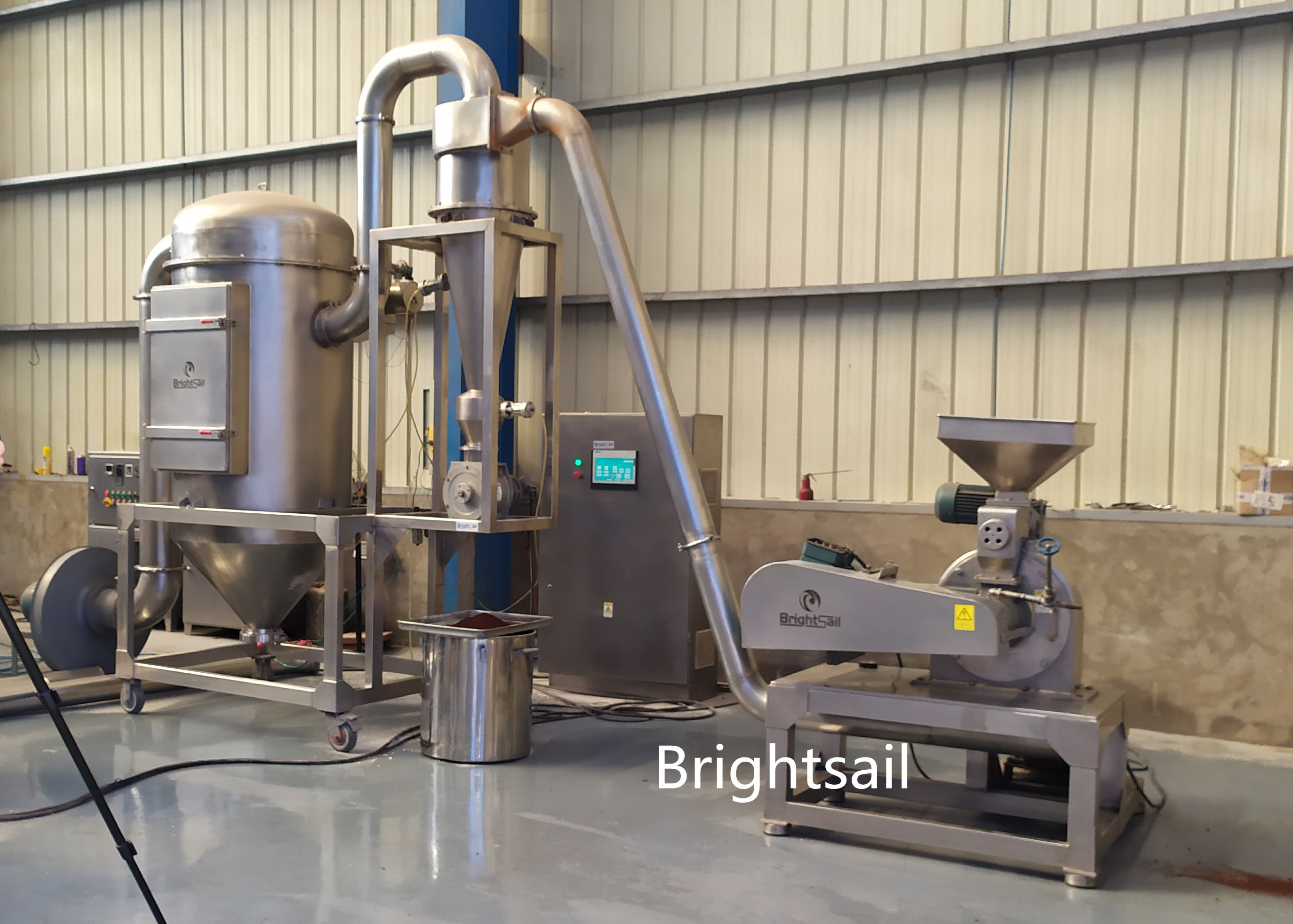 Double Grinding Discs Powder Grinder Machine 40 To 1000 Mesh Fineness ...